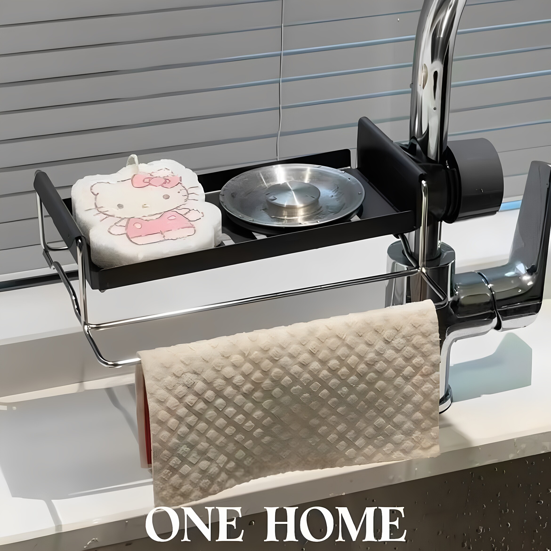 Kitchen artifact! faucet storage rack: the savior of storage maniacs!
