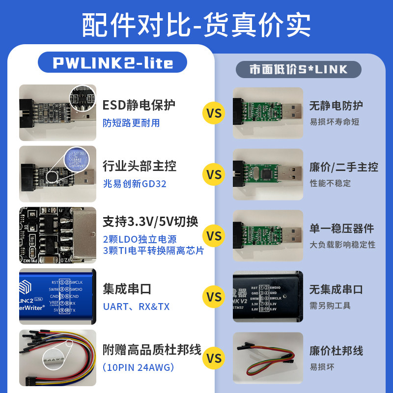 PowerWriter创芯工坊PWLINK2如何替代ST-LINK用于STM32烧录和仿真调试？_游戏修改器_淘宝游戏网
