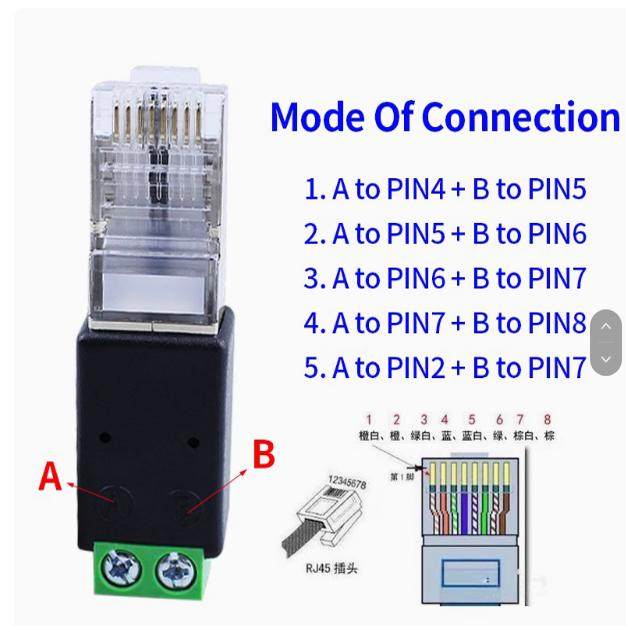 RJ45转485端子2PIN接线神器！工业控电必备，小白也能秒上手？-转接头-淘宝好物网