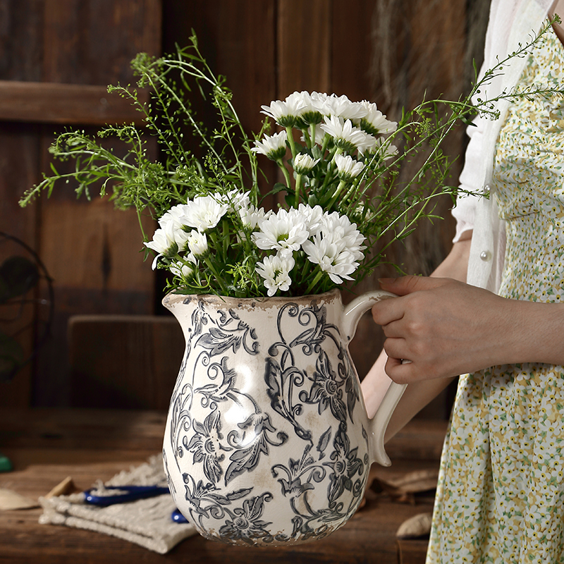 Ink wash painting style vintage flower vase! the perfect tool for dried ...