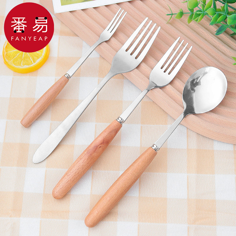 Fork a1v2, a must-have tool for western food? stainless steel wooden ...