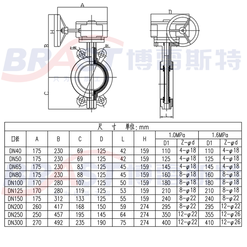 H涡轮对夹蝶阀D371F4-10/16C，工业阀门界的“明星选手”？-蝶阀-淘宝好物网