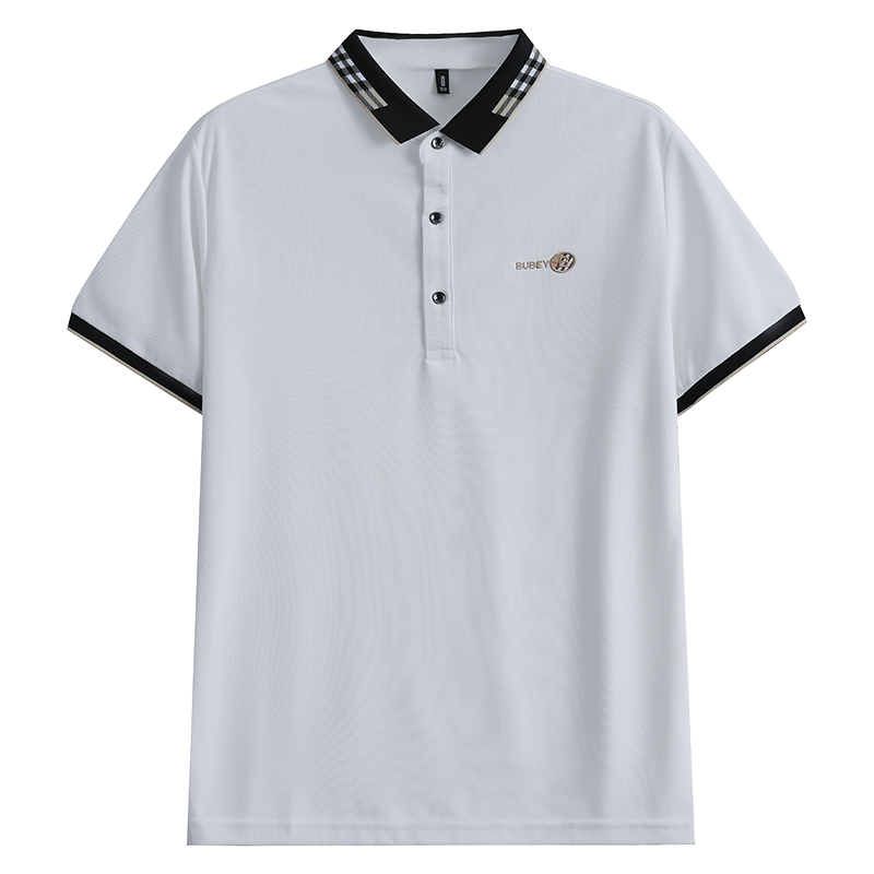 歐貨潮牌輕奢刺繡短袖POLO衫男網紅爆款高級感小眾設計半袖男T恤-Taobao