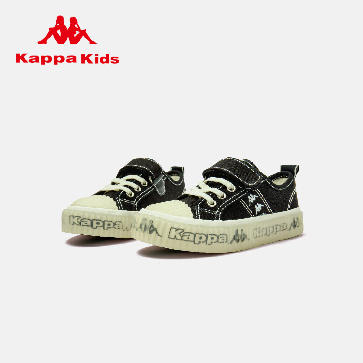 Kappa 2025春秋季新款儿童魔术贴帆布鞋，小白板鞋的全新升级？👟-帆布鞋-淘宝好物网