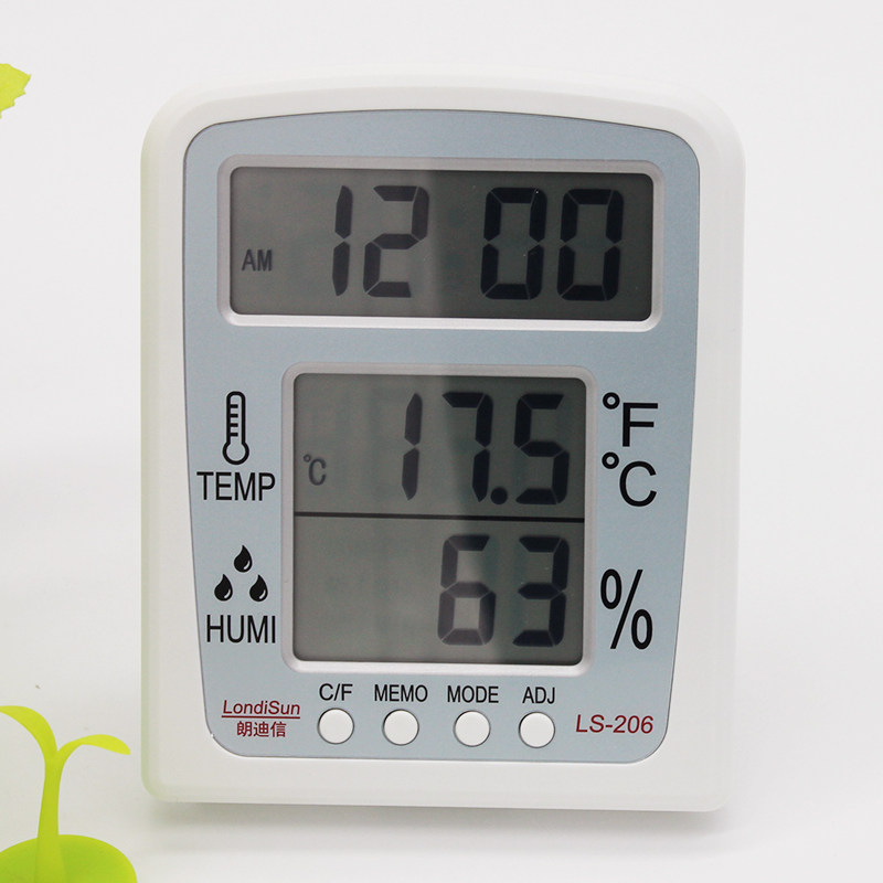 🏠家居必备神器！朗迪信 LS-206 大屏幕室内数字温湿度计，让家更舒适🏡-电子温湿度计/智能温控器-淘宝好物网