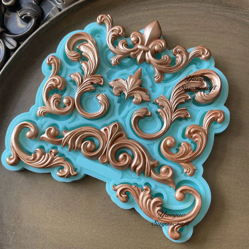Relief Silicone Epoxy Resin Plaster Mould cake mold fondant-Taobao