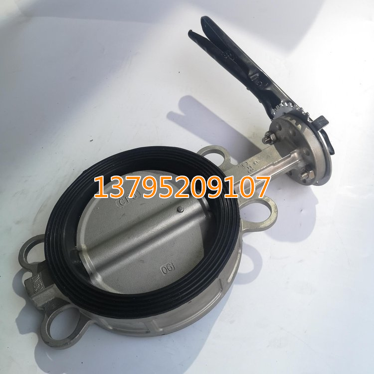 D71J-10C手动对夹式衬胶蝶阀 管道过酸碱介质消防用蝶阀 脱硫蝶阀-Taobao