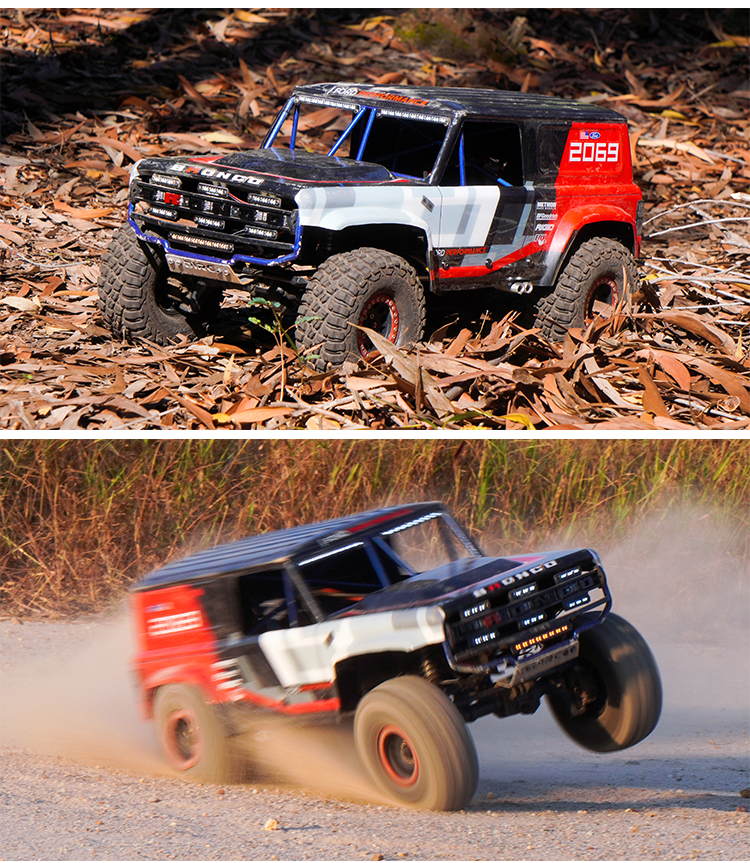 Прозрачный/жесткий кузов JK 1/10 RC Fordd Bronco AX90047 AX90046 ...