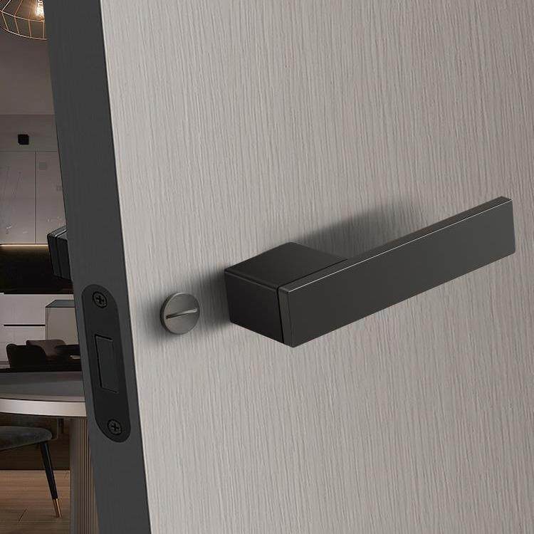 Minimalist Door Lock Indoor Bedroom Door Lock Black Grey-Taobao