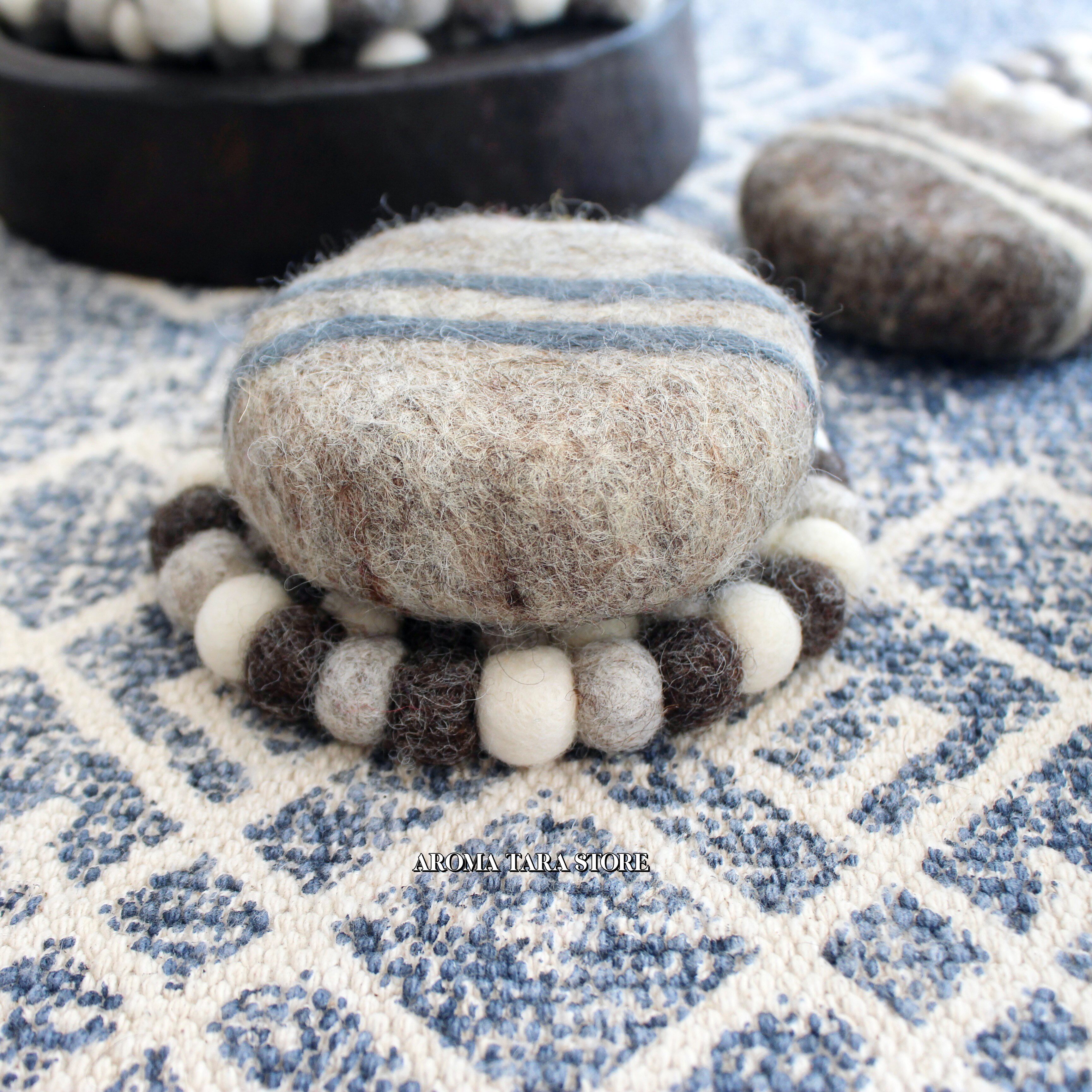 Nepalese handmade wool soap + wool felt coaster: the beauty of nature ...