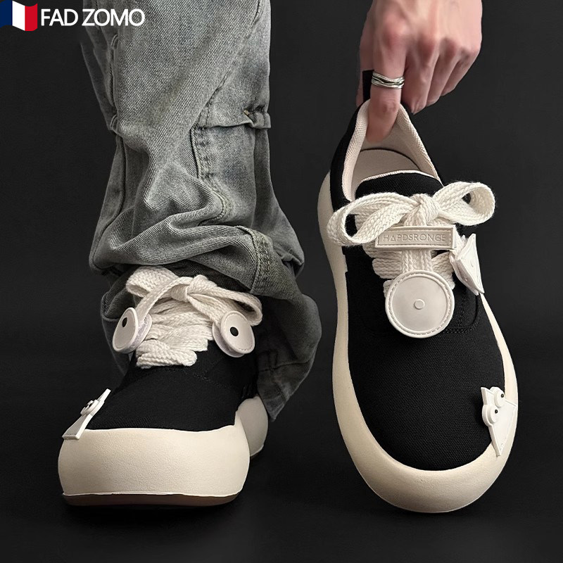 法国FAD ZOMO明星联名冰淇淋鞋男女夏秋季帆布鞋休闲时尚情侣板鞋