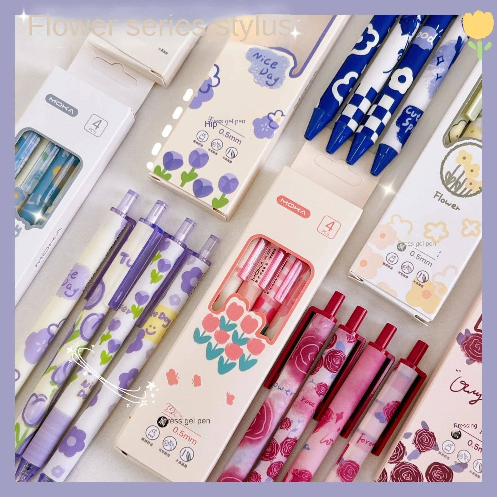 0.5mm Cartoon Pattern Gel Pen Student Writing Pens Creative