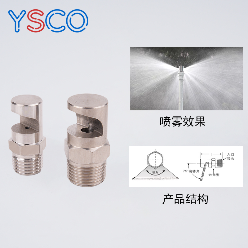 不锈钢K型广角扇形喷嘴工业清洗喷头消泡高压喷头水帘冲洗喷雾