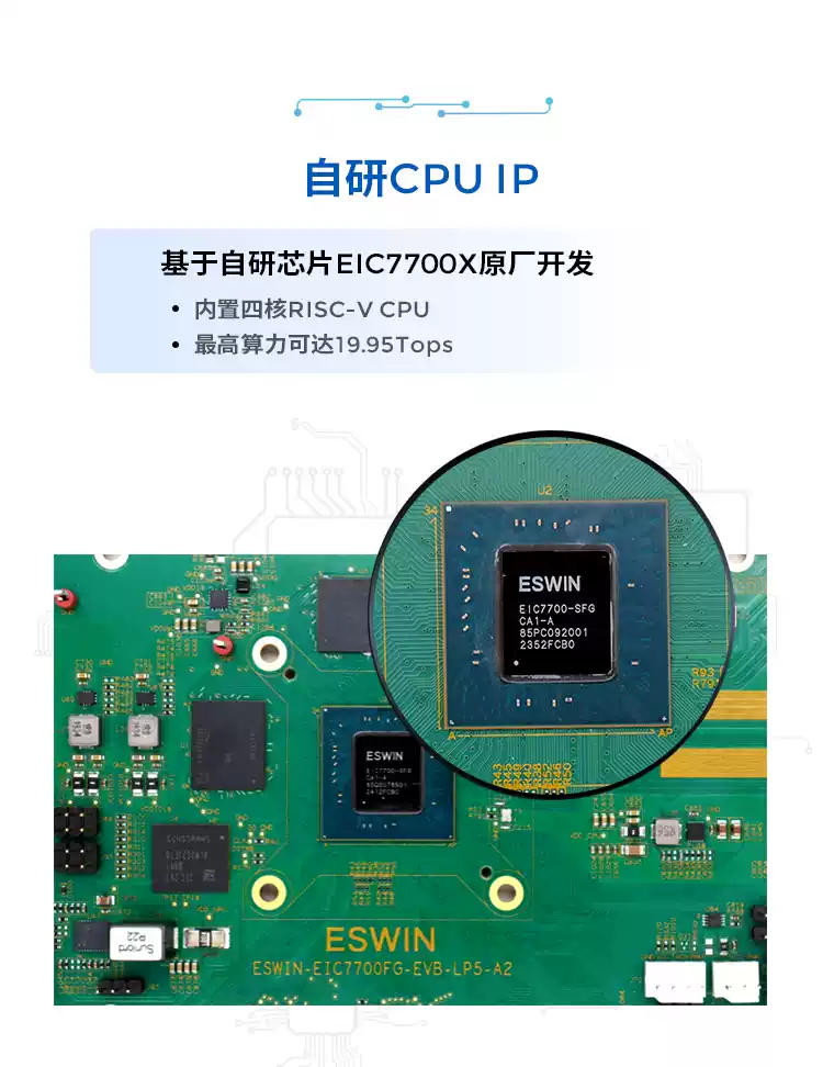 奕斯伟计算ESWIN Computing EIC7700 RISC-V开发板多接口四核CPU