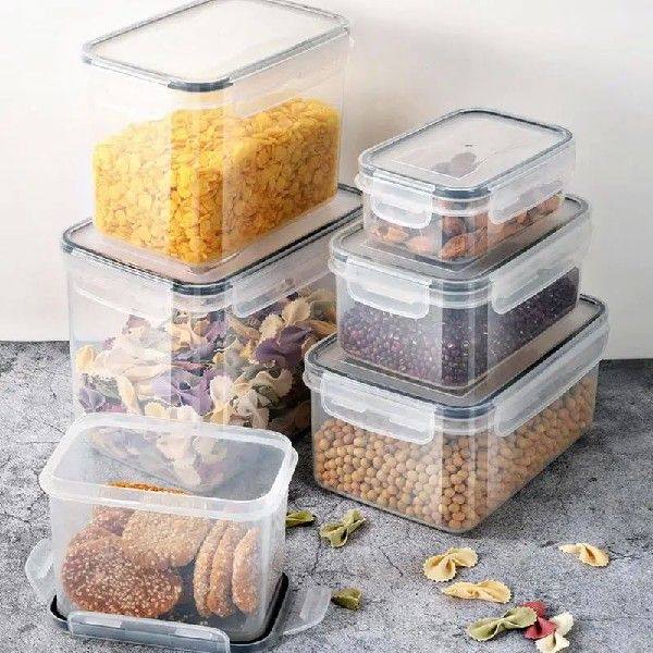 Clear Food Containers With Lids 6X Locking Food Storage-Taobao