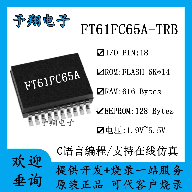 FT61FC65A-TRB 单片机 辉芒微 FT61FC65A TSSOP 61FC65A FT61FC6X