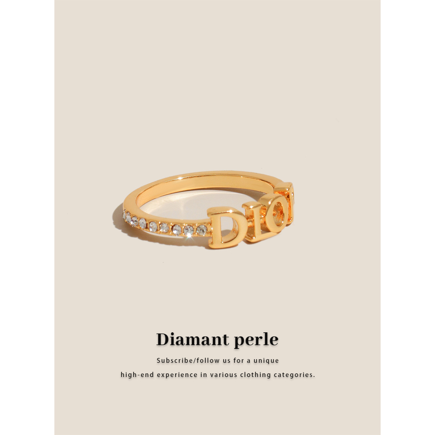 Diamant/淑女感~碎钻字母简约大气戒指女轻奢高级感百搭指环饰品-淘宝Taobao | 天猫Tmall