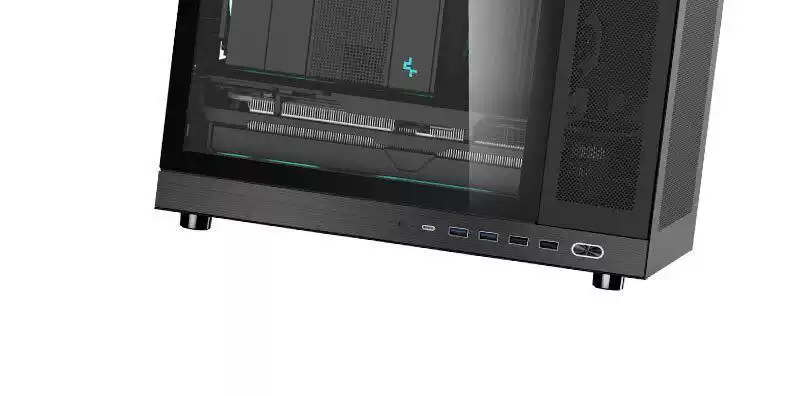 闪鳞G350机箱便携式MATX手提MINI电脑机箱兼容背插主板台式机机箱