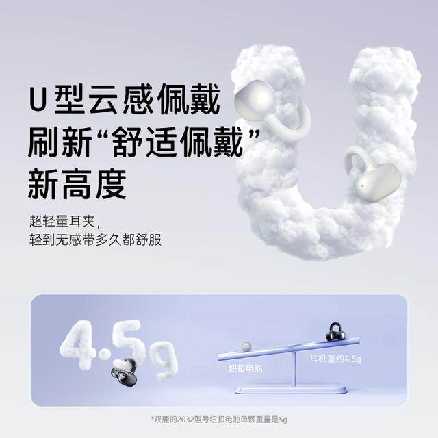HP惠普H10M小行星耳夹蓝牙耳机：🌟不入耳也能享受HiFi音质！运动党的福音！🏃‍♂️🎧-普通真无线耳机-淘宝好物网