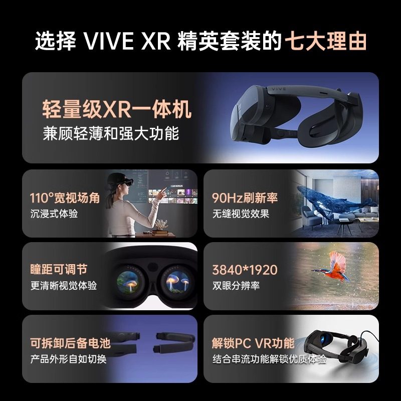 HTC VIVE XR 精英套装VR眼镜值得入手吗？2025年体验全解析_智能眼镜_淘宝数码网
