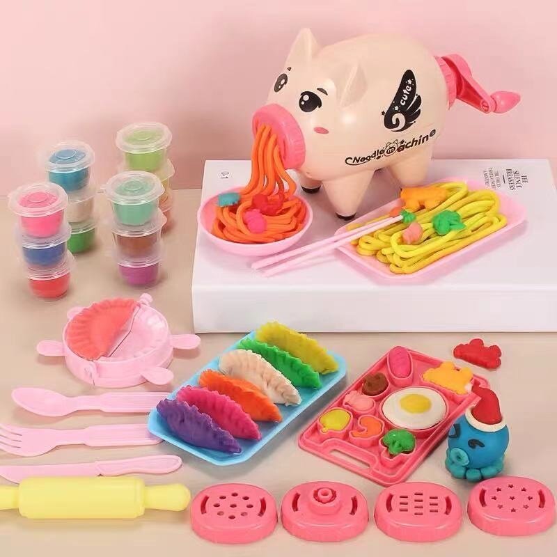 🔥冰淇淋彩泥面条机DIY神器！幼儿园女孩秒变小小面点师🍜-彩泥-淘宝好物网
