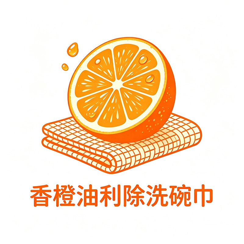 香橙油利除洗碗巾