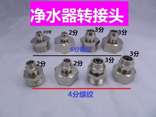 All copper quick plug connector 4 points 6 points turn 2 points 3 ...
