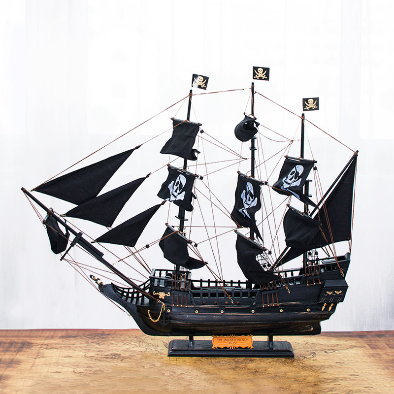 Mediterranean decoration decoration Sailing model ship model Caribbean ...