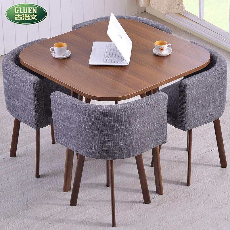 Negotiation tables and chairs coffee milk tea shop sales office ...