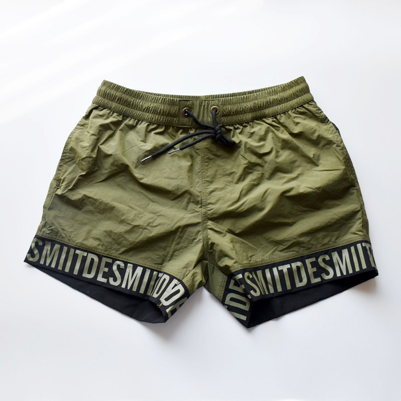 Men's beach shorts, summer quick-drying, water-swimming letterloose ...