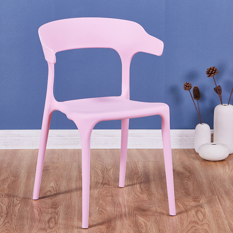 Buy Simple modern household plastic dining chair Nordic Backrest Chair ...
