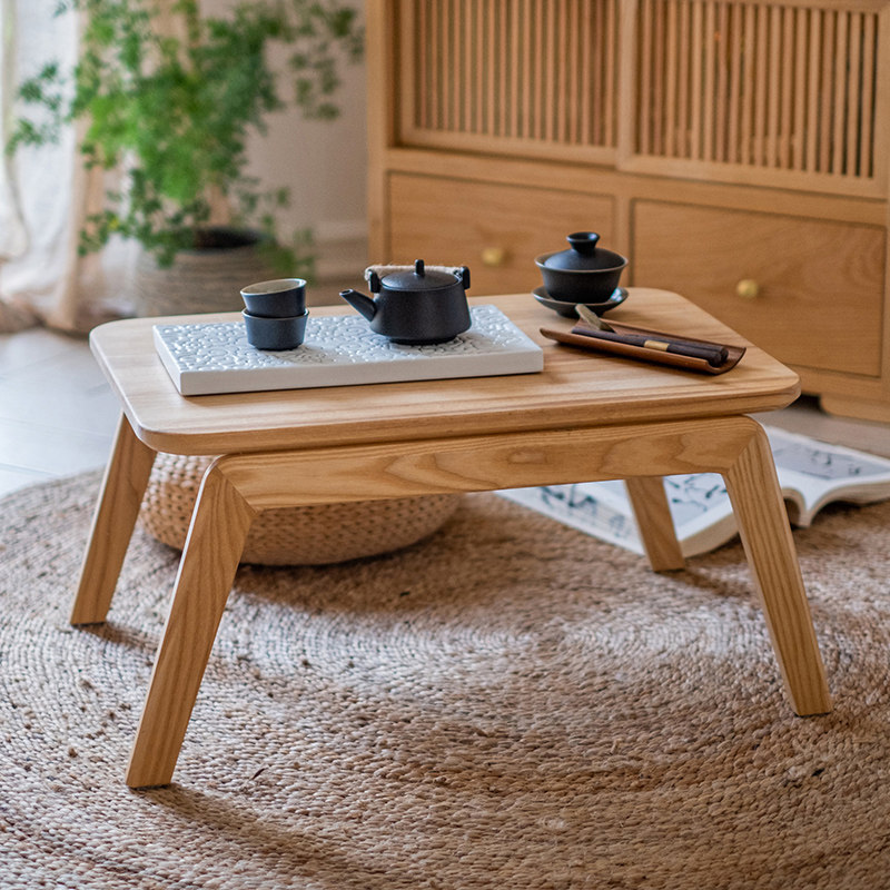 [USD 140.64] Juhan ash solid wood tatami table Zen tea table small ...