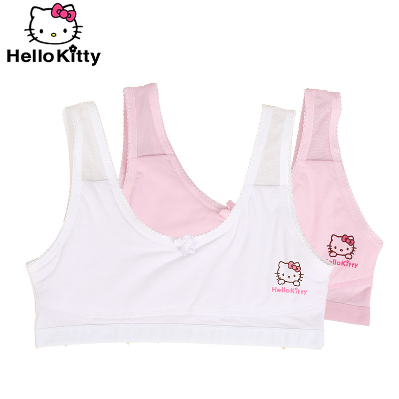 Girls' underwear, vest, developmental period, pure cotton, middle and ...