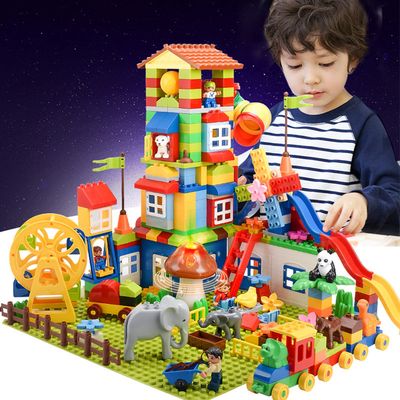 [USD 62.27] Kids Large Grain Block Lego Boys Baby Benefits Zhilie ...