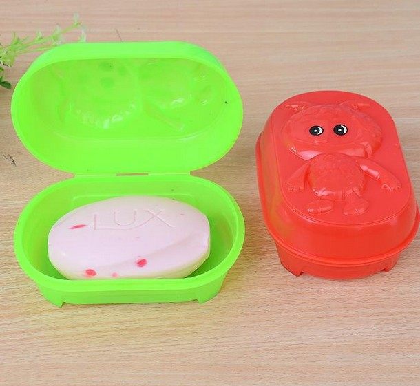 Soap Box Cartoon Soap Box Candy Color Soap Box Drain Box Portable Soap ...