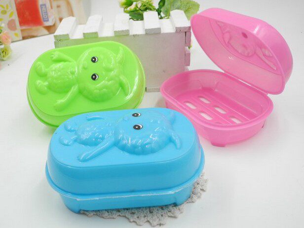 Soap Box Cartoon Soap Box Candy Color Soap Box Drain Box Portable Soap ...