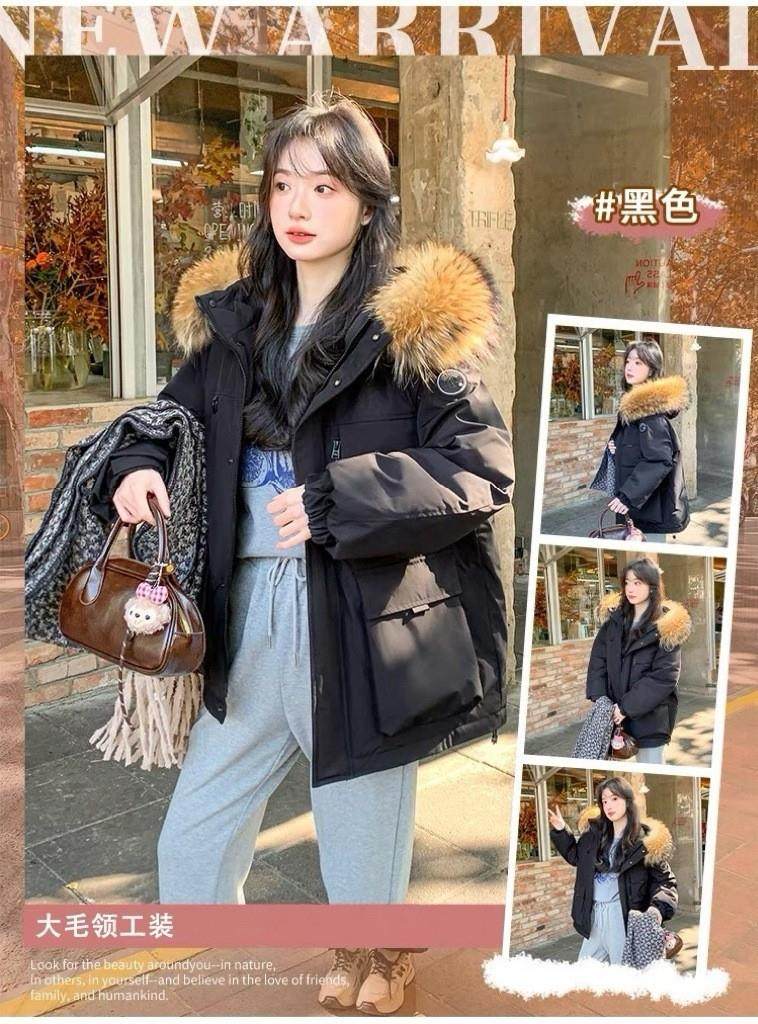 正品高档新款工装派克棉服外套女冬季加厚保暖棉袄韩系小个子棉衣-阿里巴巴