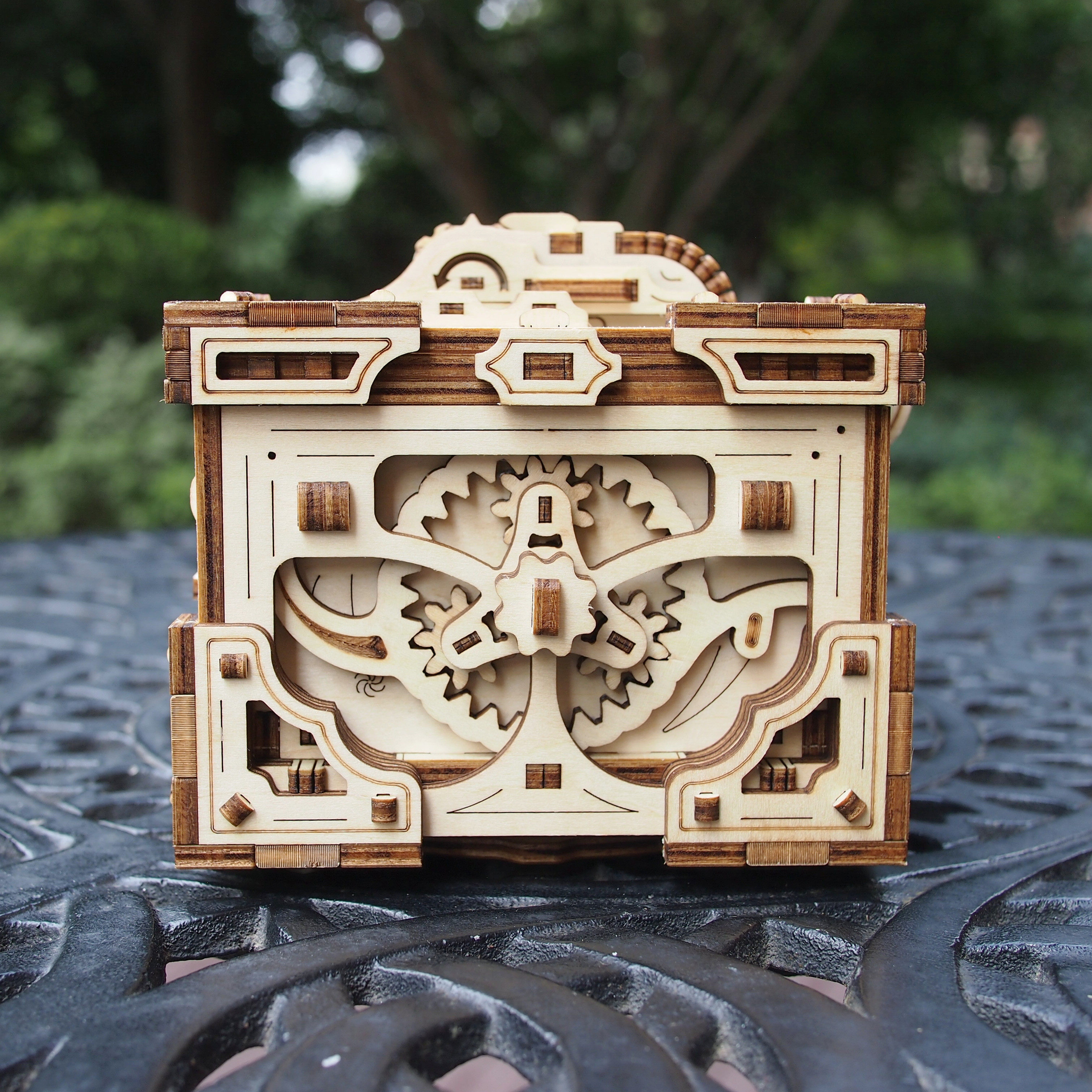 自己cad画图切割做的3D木头拼装英格玛机关首饰盒,榫卯结构,无需胶水 - 原创分享(新) - Chiphell - 分享与交流用户体验