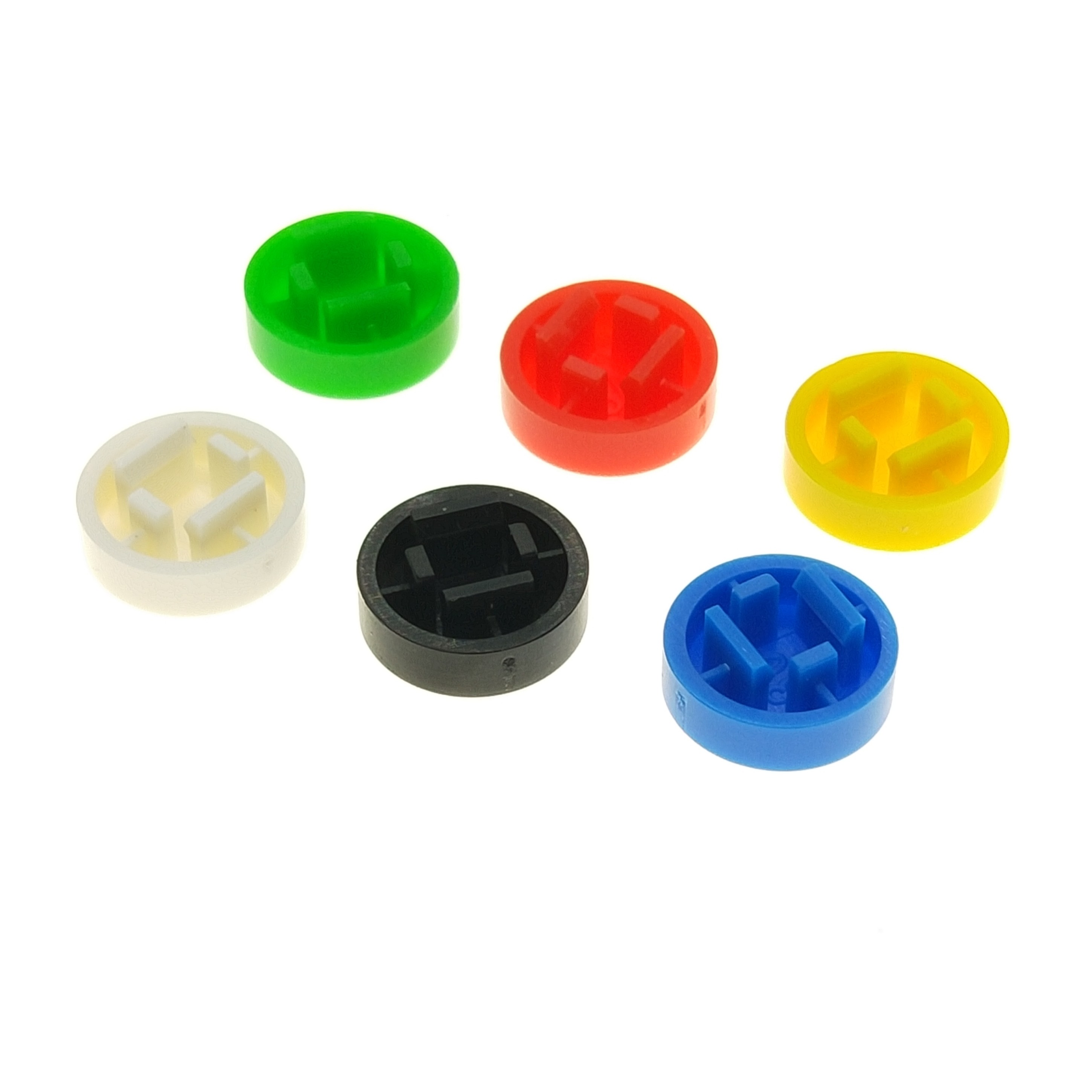 A25 key cap Red Yellow White Blue Green Black Round Tactile Switch Cap ...
