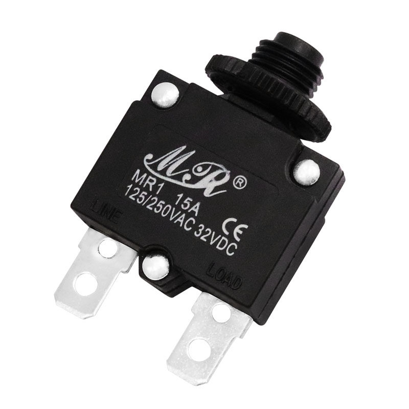 MR current overload protector MR1 15A 32VDC black overcurrent protector ...