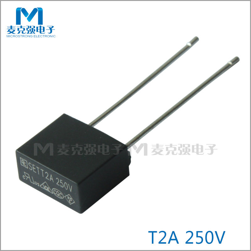 CE Chengrun square plastic package fuse SET slow-breaking T2A 250V bulk ...