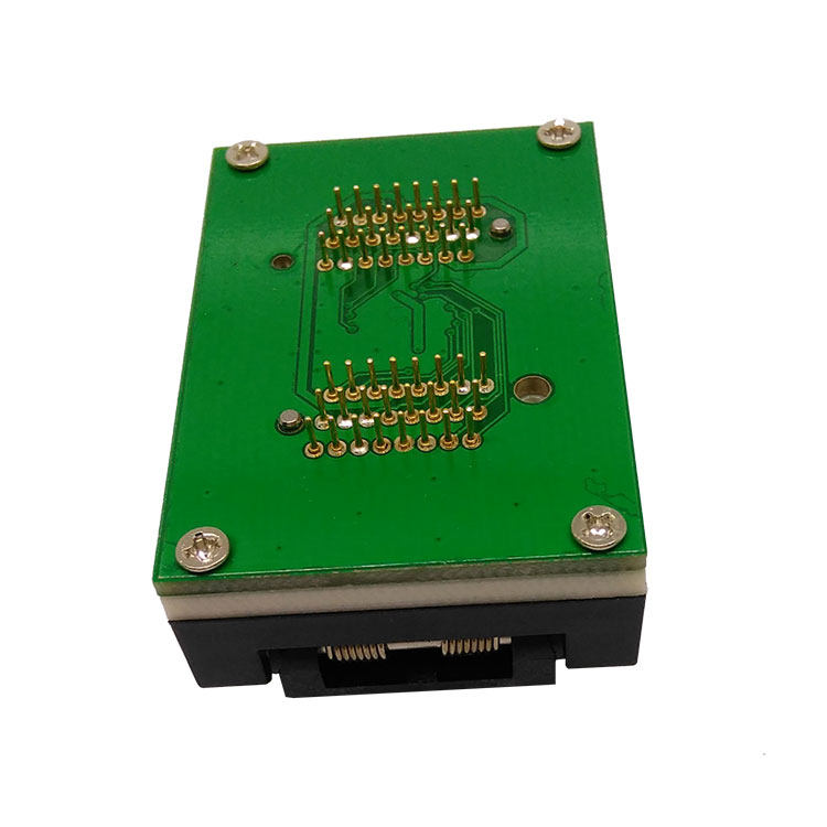 HMILU厂家BGA63-0.8翻盖探针转DIP48烧录座 Flash芯片BGA63编程座-阿里巴巴