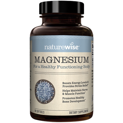 Naturewise海洋镁元素补镁片生酮补充剂非甘氨苏糖酸钾钙