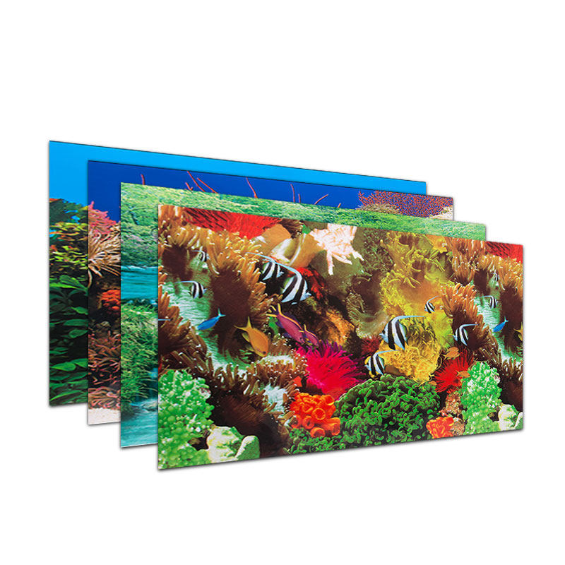 [USD 7.11] Fish tank wallpaper stickers background paper draw high ...