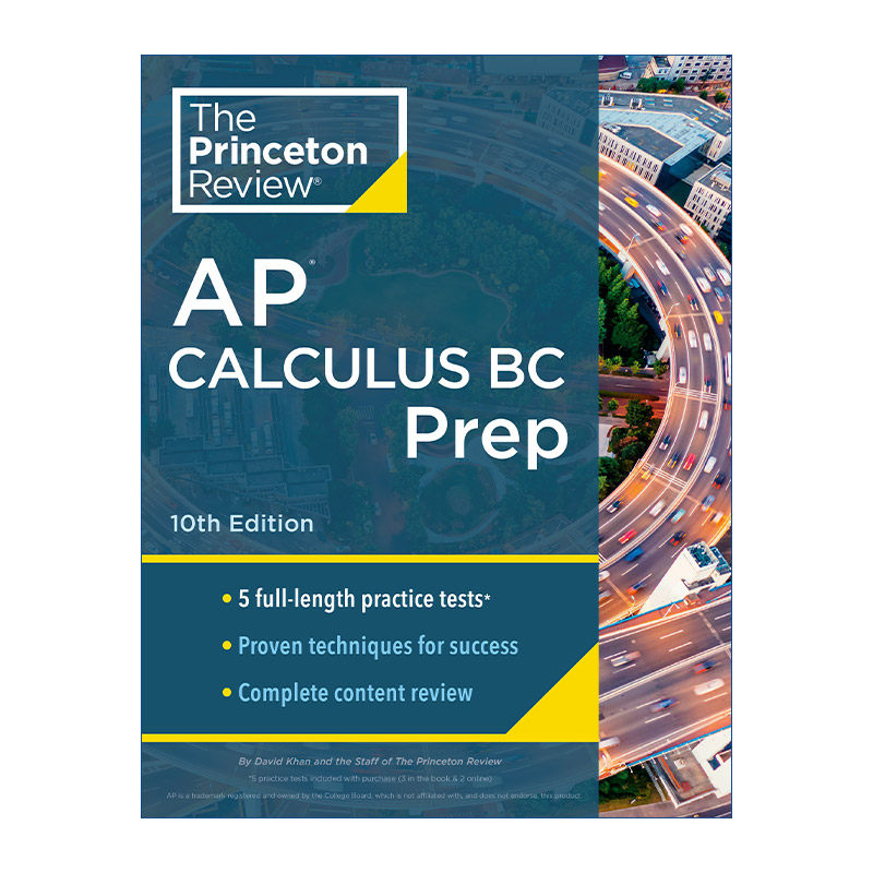 英文原版 Princeton Review AP Calculus BC Prep 10th Edition 普林斯顿评论AP微积分BC 第 ...