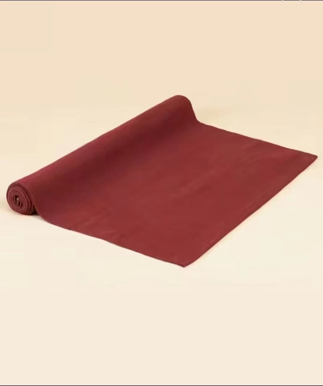Isha cotton yoga mat rubber dark red non-slip yoga mat: the secret ...