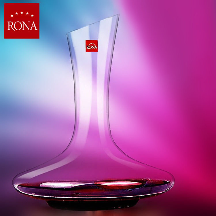 [USD 51.07] Czech imported Rona crystal glass decanter wine divider ...