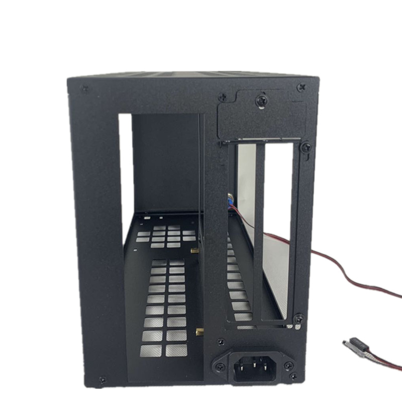 D1FX metal mini ITX computer case SFX power metal gaming small case ...