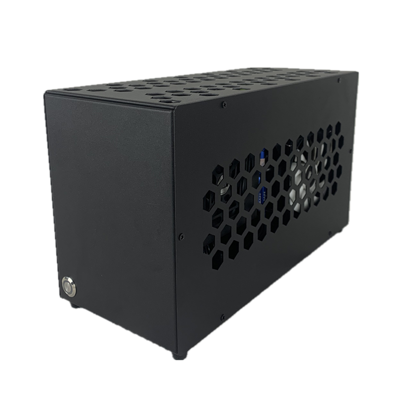 D1FX metal mini ITX computer case SFX power metal gaming small case ...