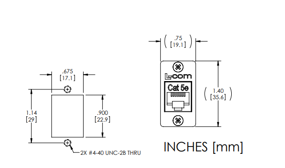 ECF504-SC5E L-COM 正品转接头RJ45插座：网速不卡？先看它！-USB延长线-淘宝百科网